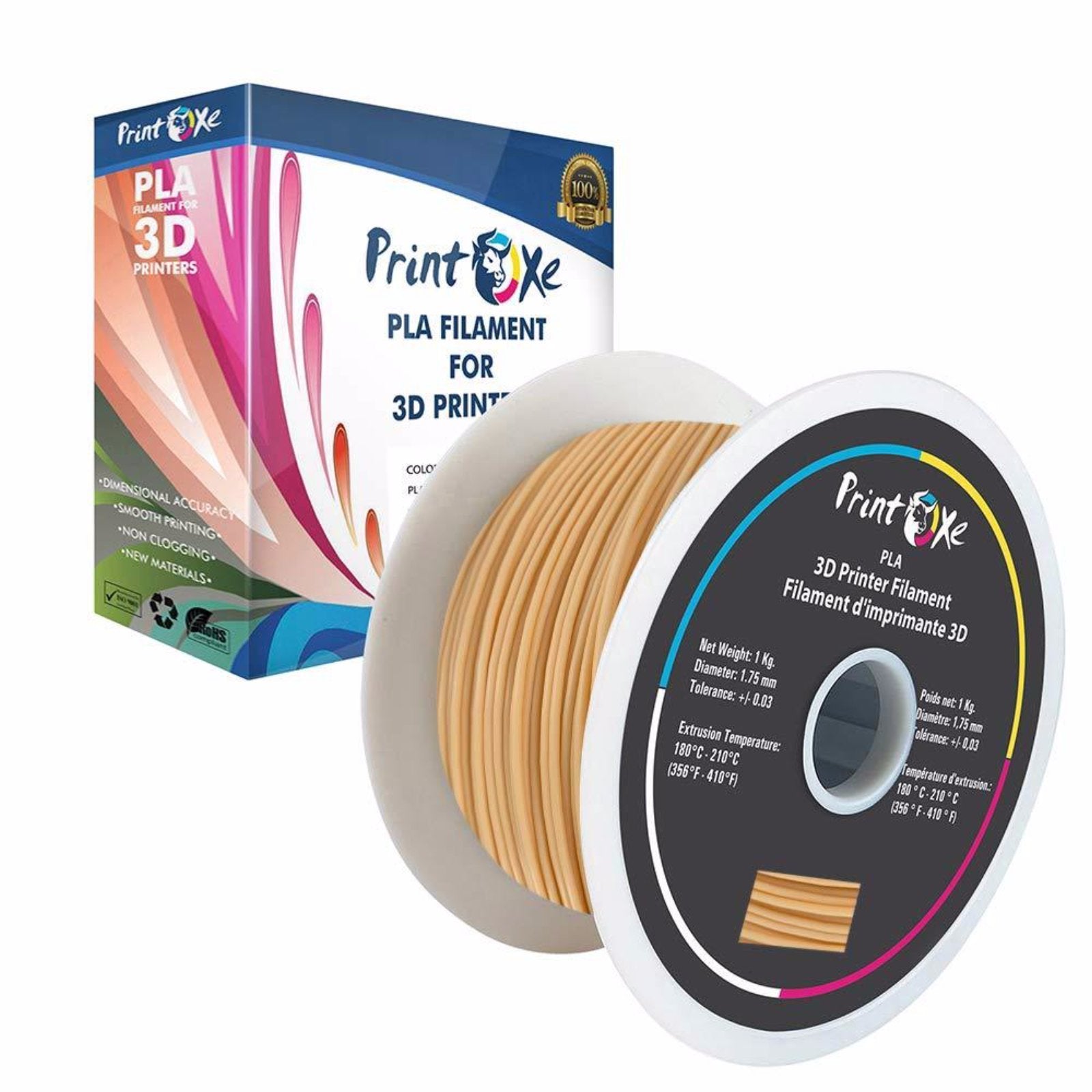 Skin Colour PLA 3D Printer Filament 1.75-1Kg Spool – PRINTOXE